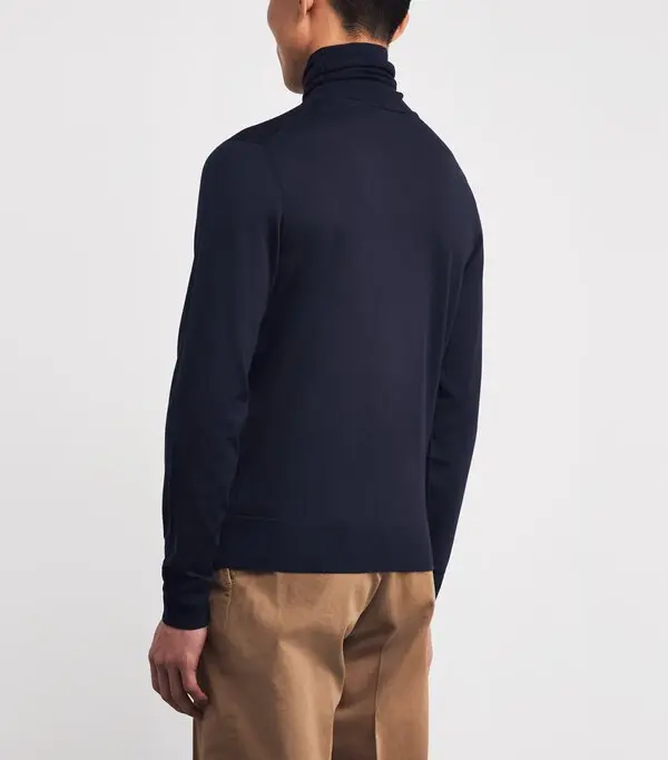 Isaia Wool-silk-cashmere Rollneck Sweater