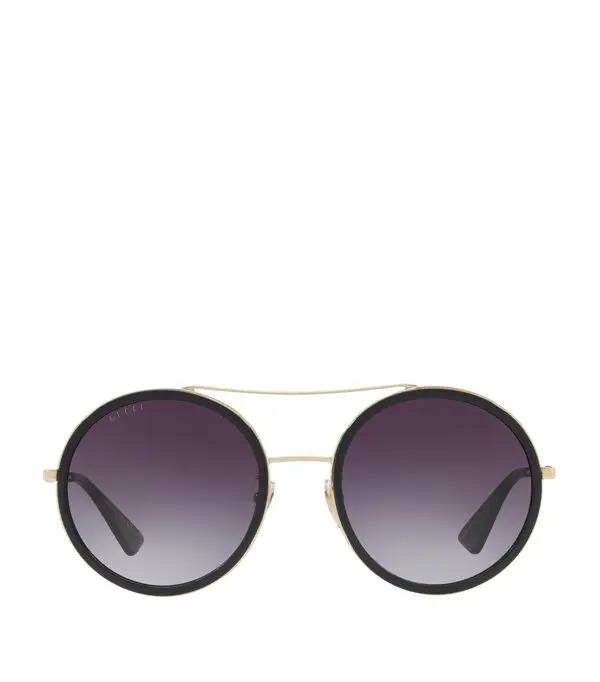 Gucci Metal Round Sunglasses - Grey