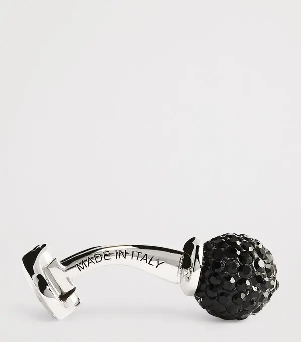 Giorgio Armani Sterling Silver Embellished Cufflinks