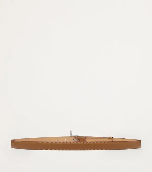 Alexander McQueen Leather T-bar Belt - Brown