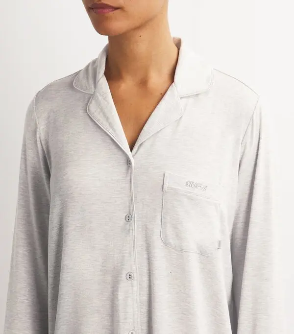 SKIMS Sleep Long-sleeve Pyjama Set - Grey