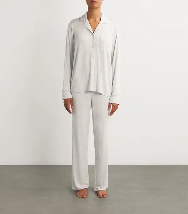 SKIMS Sleep Long-sleeve Pyjama Set - Grey