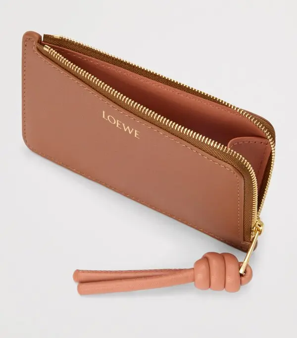Loewe Leather Knot Card Holder - Brown