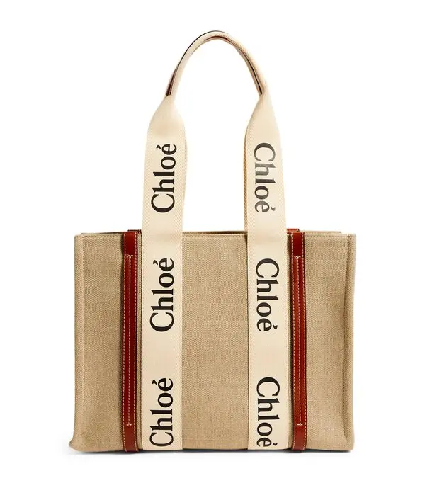 Chloé Medium Woody Tote Bag - Brown