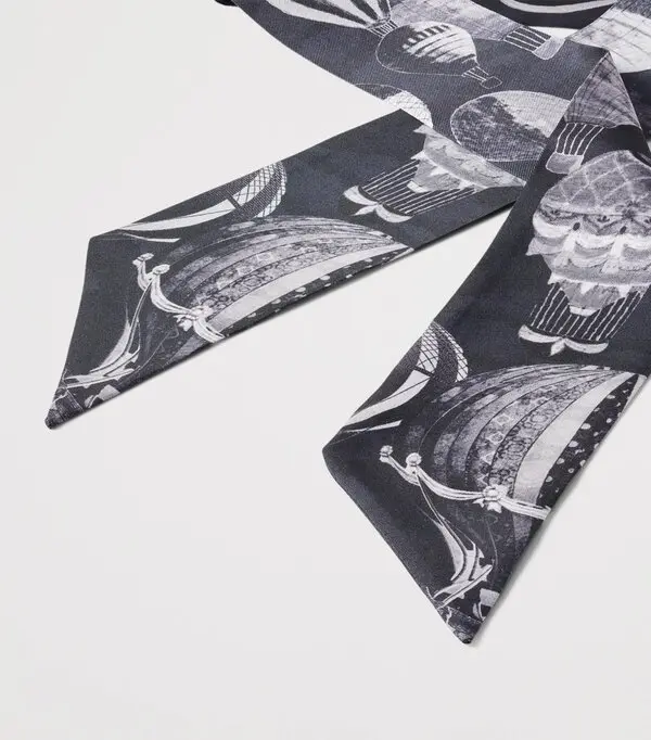 ASPINAL OF LONDON Silk Shield Skinny Scarf