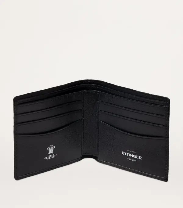 ETTINGER 6-slot Capra Bifold Wallet - Black