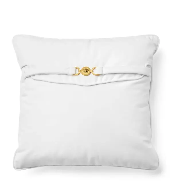 Versace Velvet Medusa '95 Cushion - White