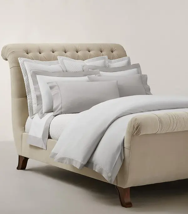 Ralph Lauren Cotton Langdon Super King Duvet Cover - Silver