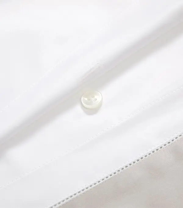 Ralph Lauren Cotton Langdon Super King Duvet Cover - Silver