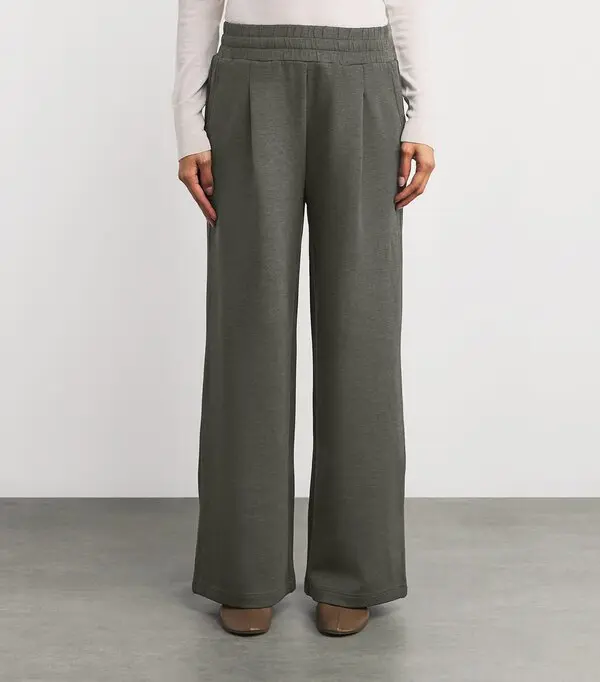 Varley Wide Leg Trousers - Grey