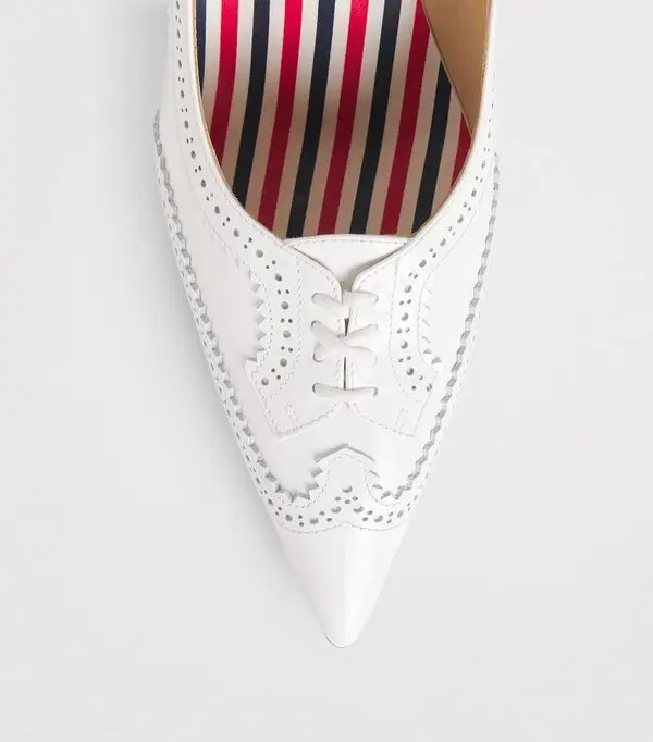 Thom Browne Patent Leather Wingtip Pumps 90