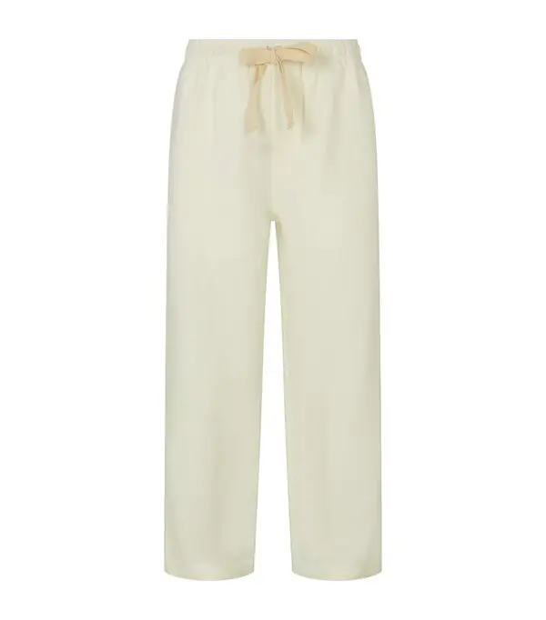 Commas Linen Wide-leg Trousers