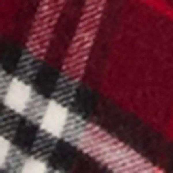 Burberry Wool-cashmere Check Cape - Red