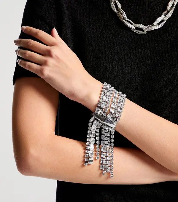 JIMMY CHOO Crystal-embellished Zandra Bracelet