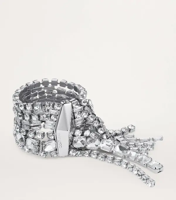 JIMMY CHOO Crystal-embellished Zandra Bracelet