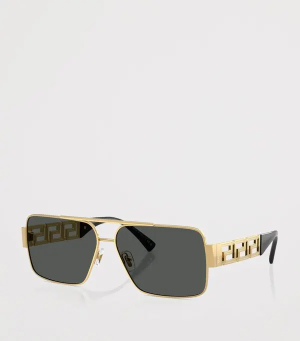 Versace Wire-frame Rectangular Sunglasses