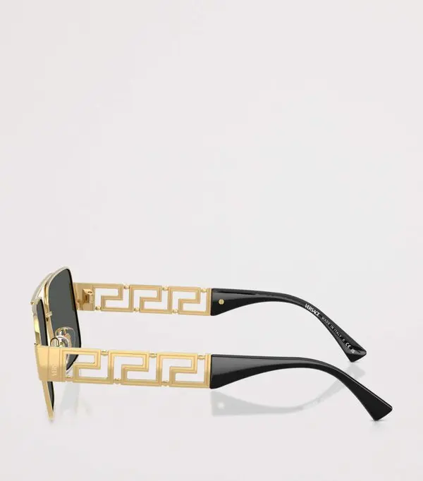 Versace Wire-frame Rectangular Sunglasses