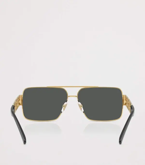 Versace Wire-frame Rectangular Sunglasses