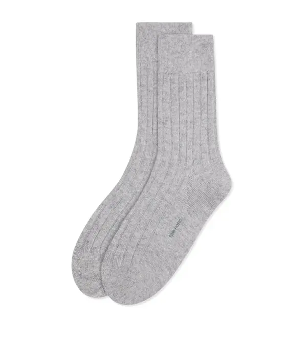 TOM FORD Cashmere-blend Socks - Grey