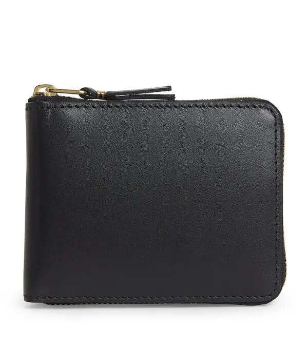 Comme Des Garçons Leather Zipped Wallet - Black