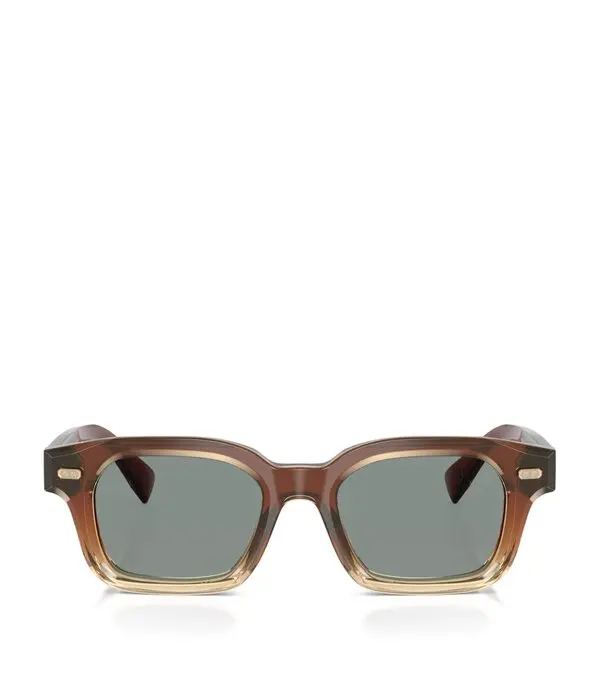 Brunello Cucinelli Acetate Square Sunglasses - Red