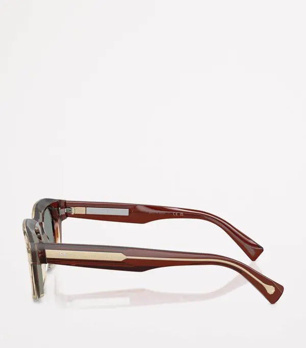 Brunello Cucinelli Acetate Square Sunglasses - Red