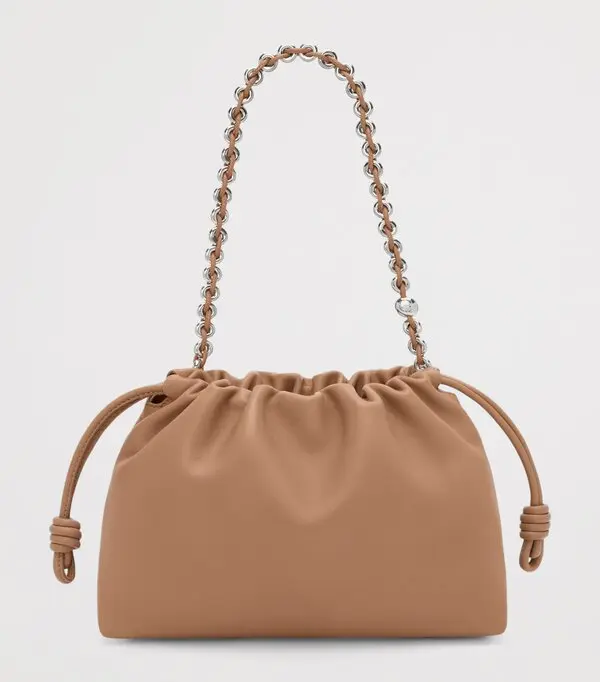 Loewe Medium Leather Flamenco Shoulder Bag - Brown