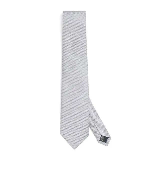 Pal Zileri Silk Jacquard Neck Tie - Blue