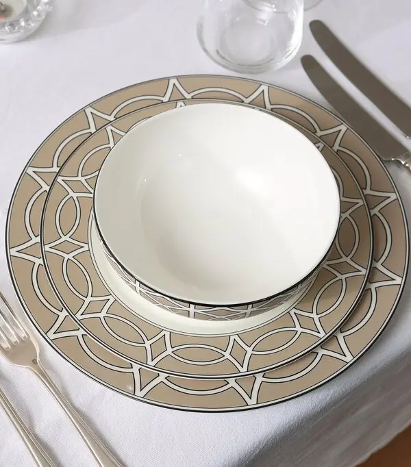 O.W.LONDON Set Of 2 Loop Dessert Plates - Neutral