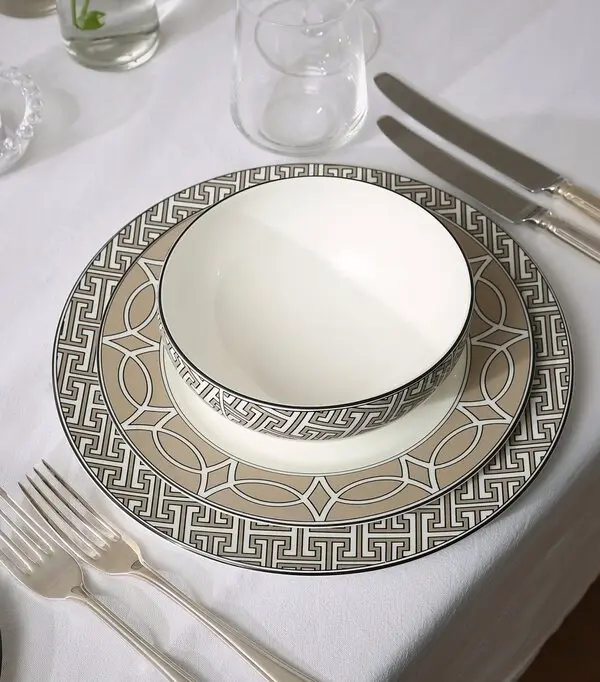 O.W.LONDON Set Of 2 Loop Dessert Plates - Neutral