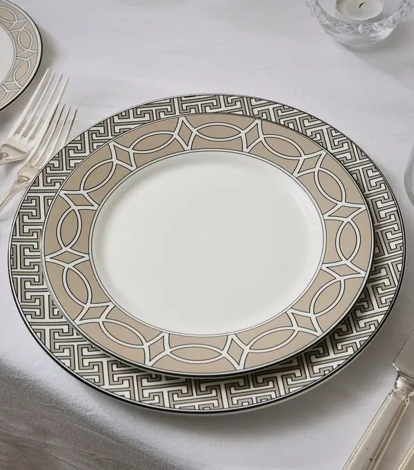 O.W.LONDON Set Of 2 Loop Dessert Plates - Neutral