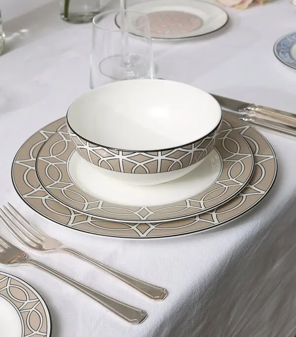 O.W.LONDON Set Of 2 Loop Dessert Plates - Neutral