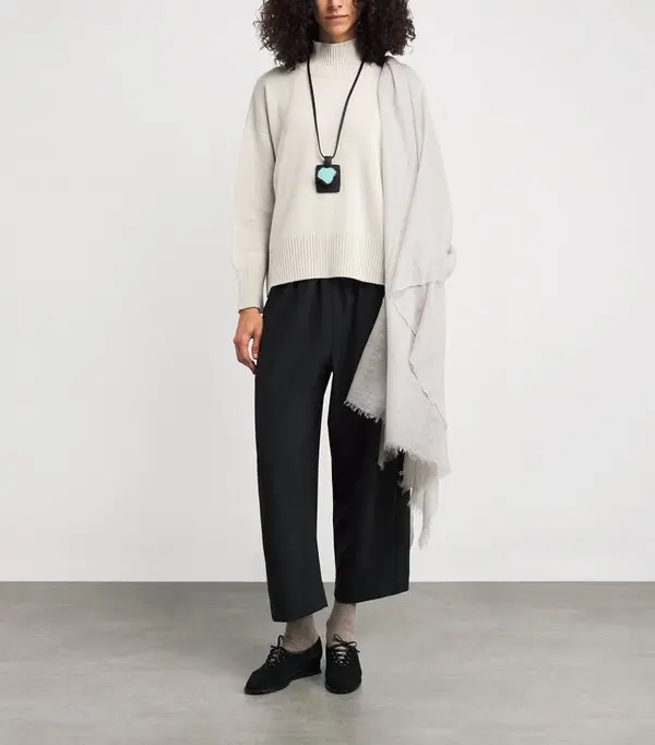 Eskandar Cashmere Rollneck Sweater - Grey