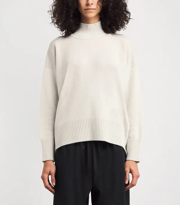 Eskandar Cashmere Rollneck Sweater - Grey