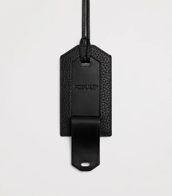 Bottega Veneta Intrecciato Leather Luggage Tag