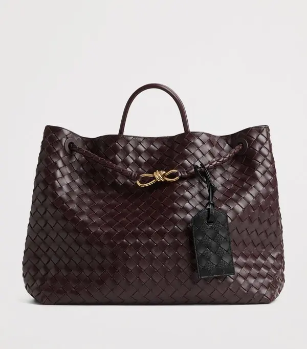 Bottega Veneta Intrecciato Leather Luggage Tag