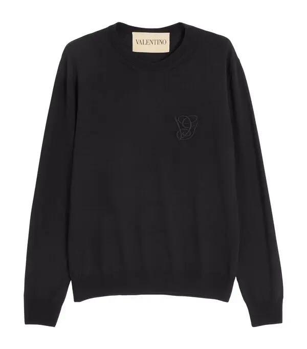 Valentino Garavani Virgin Wool Monogram Sweater