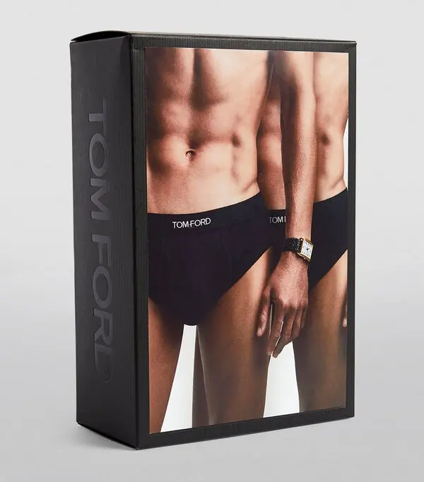 TOM FORD Stretch-cotton Logo Briefs