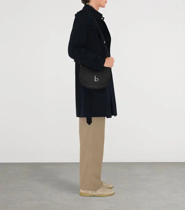 Burberry Mid-length Kensington Heritage Trench Coat - Blue