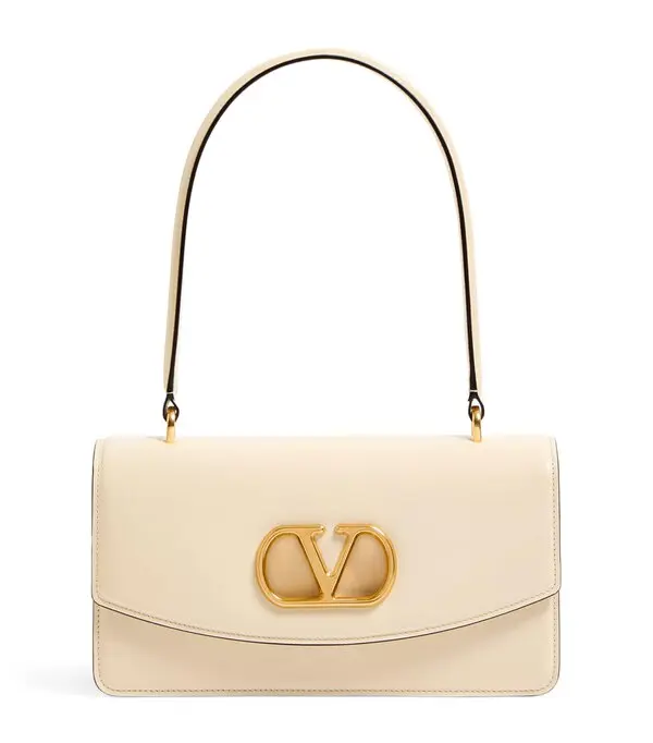 Valentino Garavani Leather Top-handle Bag - Ivory