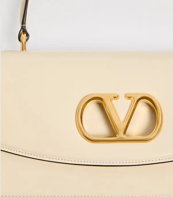Valentino Garavani Leather Top-handle Bag - Ivory