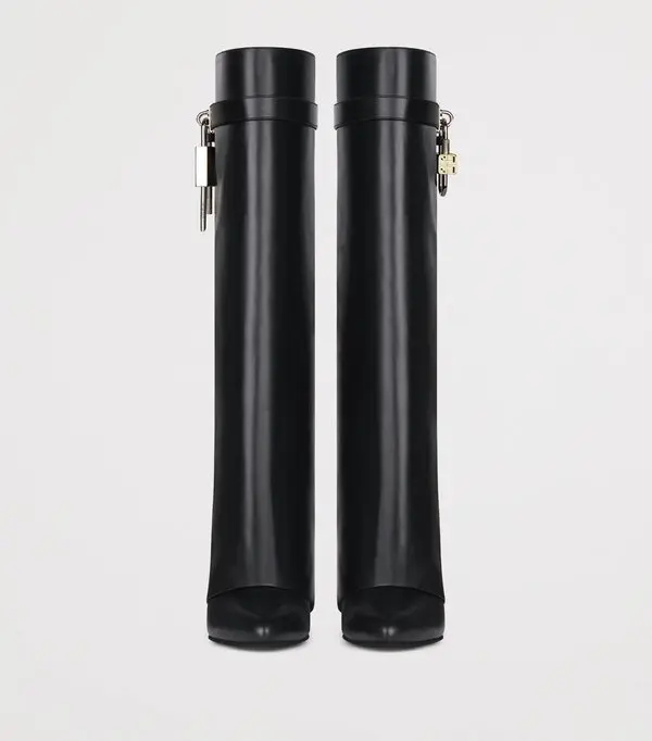 Givenchy Leather Shark Lock Knee-high Boots 90