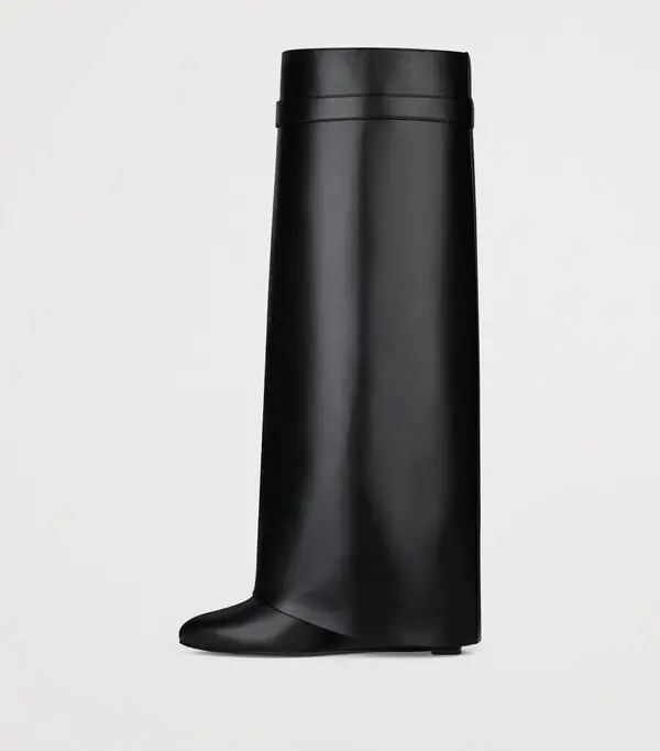 Givenchy Leather Shark Lock Knee-high Boots 90