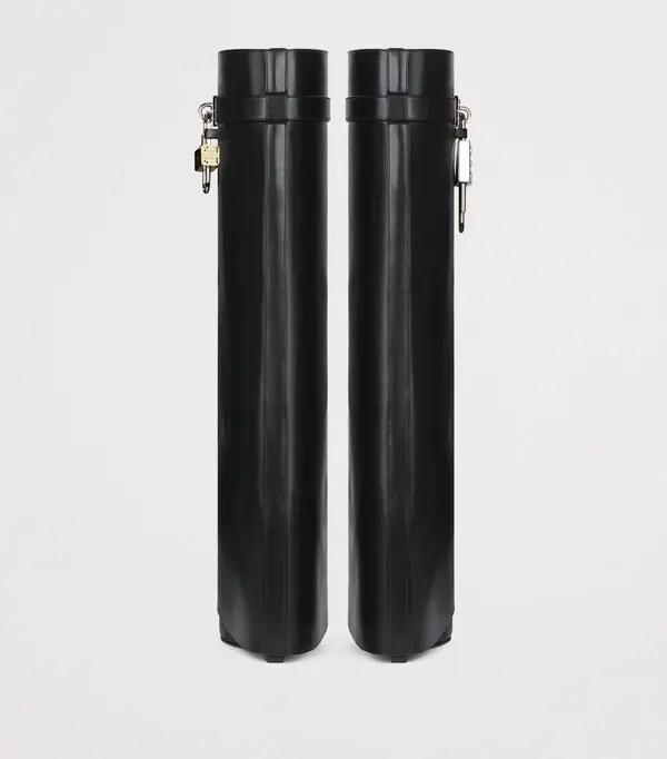 Givenchy Leather Shark Lock Knee-high Boots 90