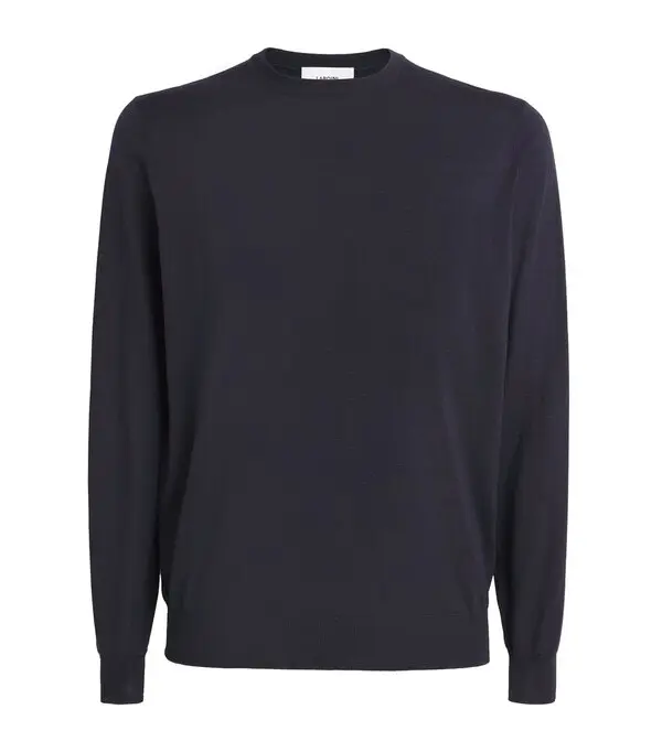 LARDINI Virgin Wool Crew-neck Sweater
