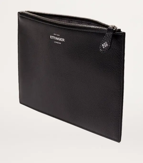 ETTINGER Leather Travel Pouch - Black