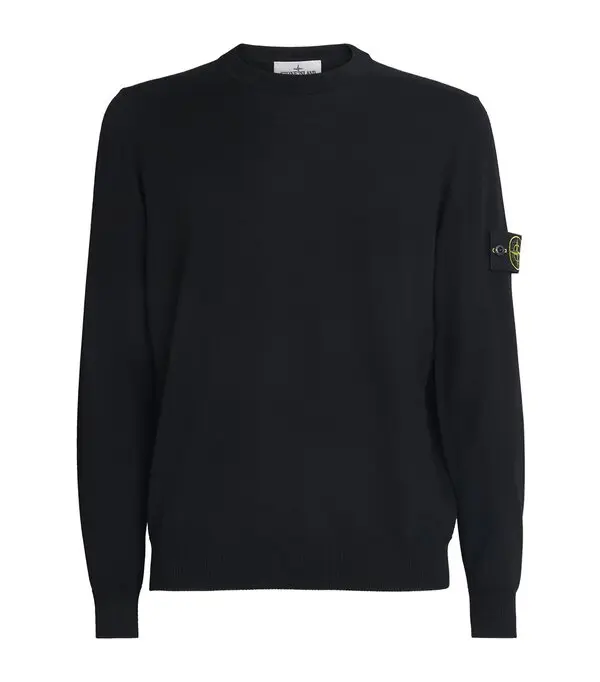 Stone Island Virgin Wool-blend Sweater - Black