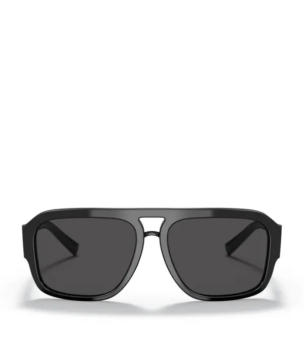 Dolce & Gabbana Acetate Aviator Sunglasses - Black