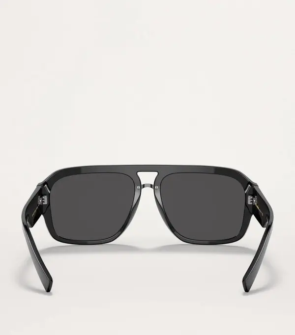 Dolce & Gabbana Acetate Aviator Sunglasses - Black