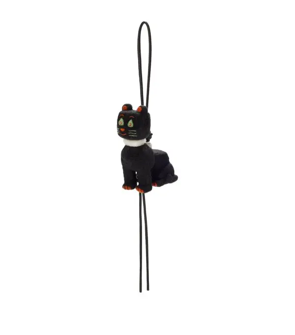 Loewe X Louis Wain Wool Cat Bag Charm - Black